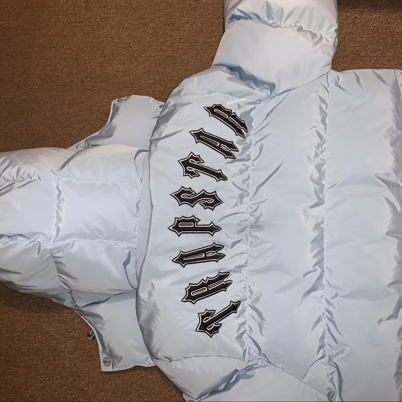 Trapstar iron gate ice blue puffer jacket. Size... - Depop