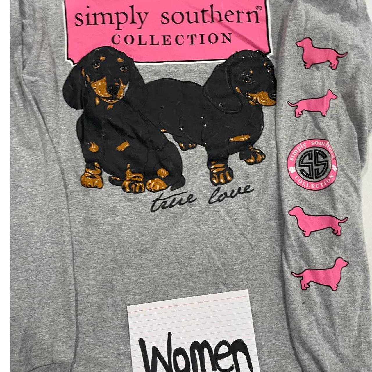 Simply Southern True Love Dog Black Dog Long Sleeve... - Depop