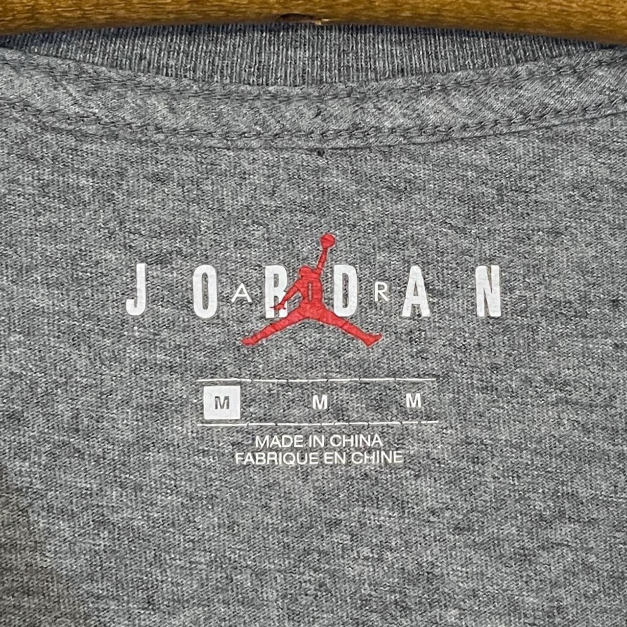 Jordan Brand Classics Wings Tag Jumpman OG Gray S/S... - Depop