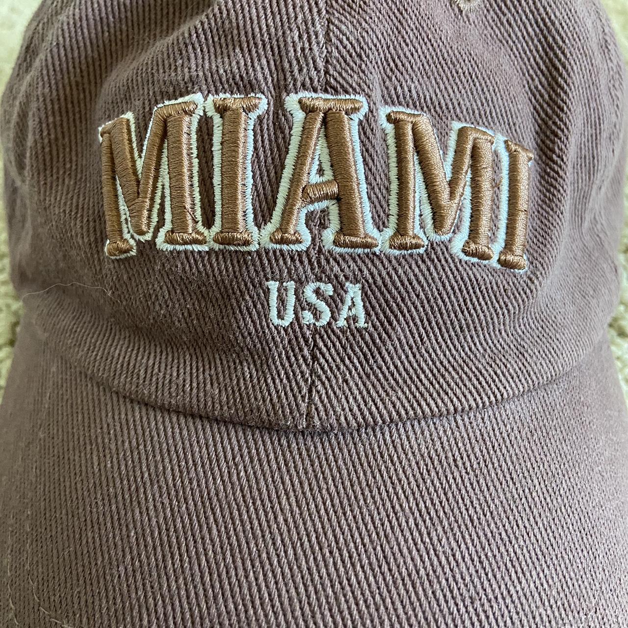 cotton on brown ribbed miami hat brand new never... - Depop