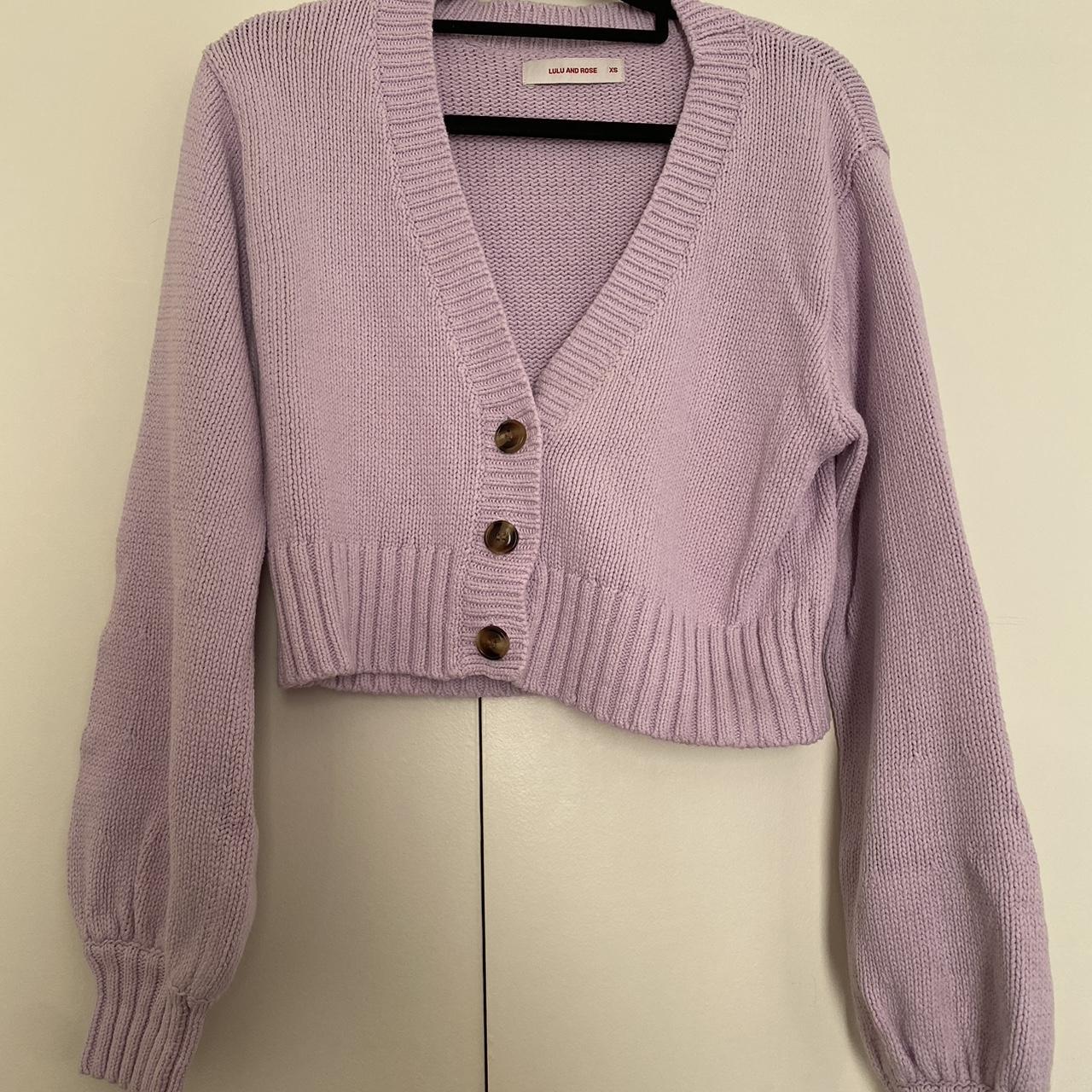 Purple cardigan Size XS - Depop