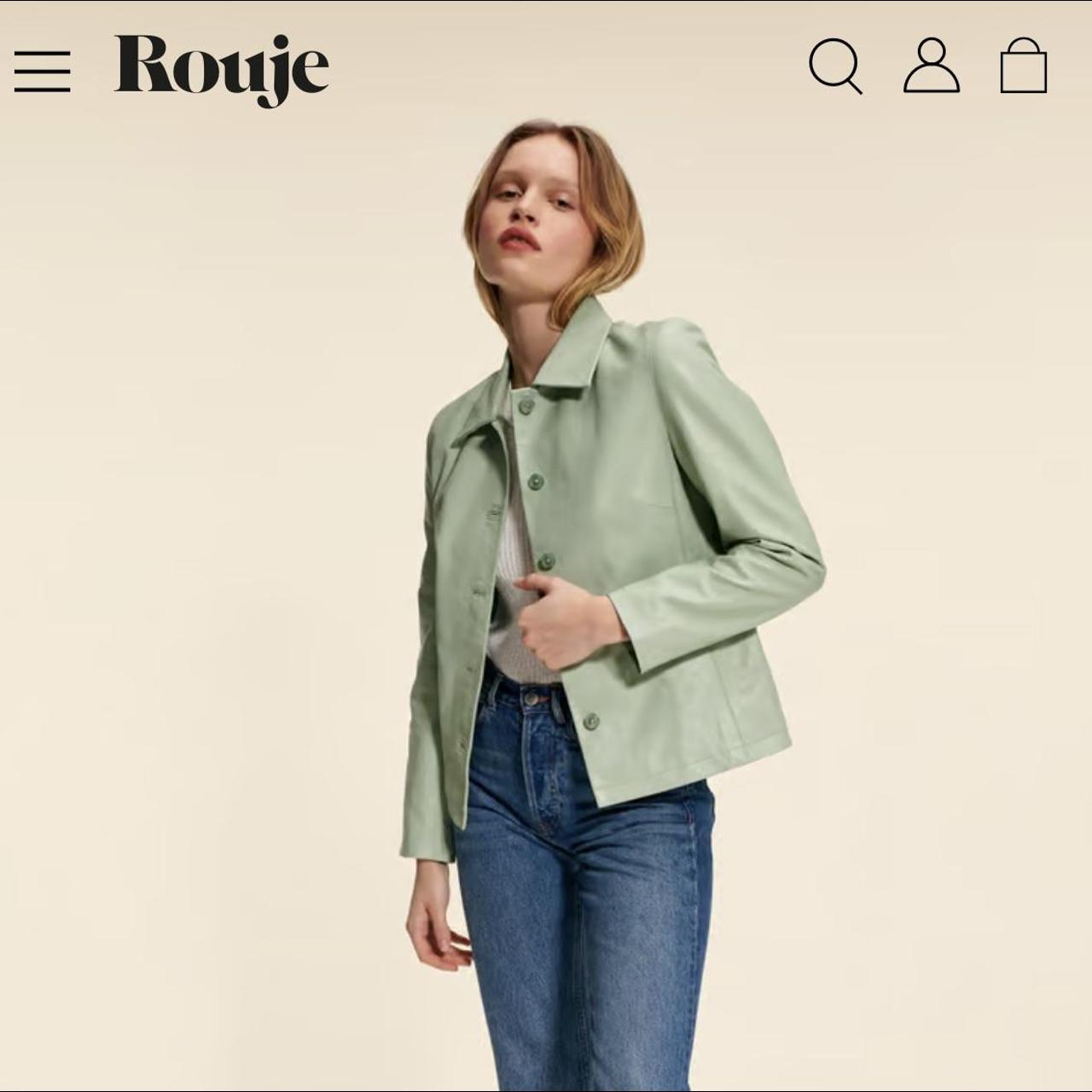 nwt rouje ilan jacket 💚 size 34. retails for $510 +... - Depop