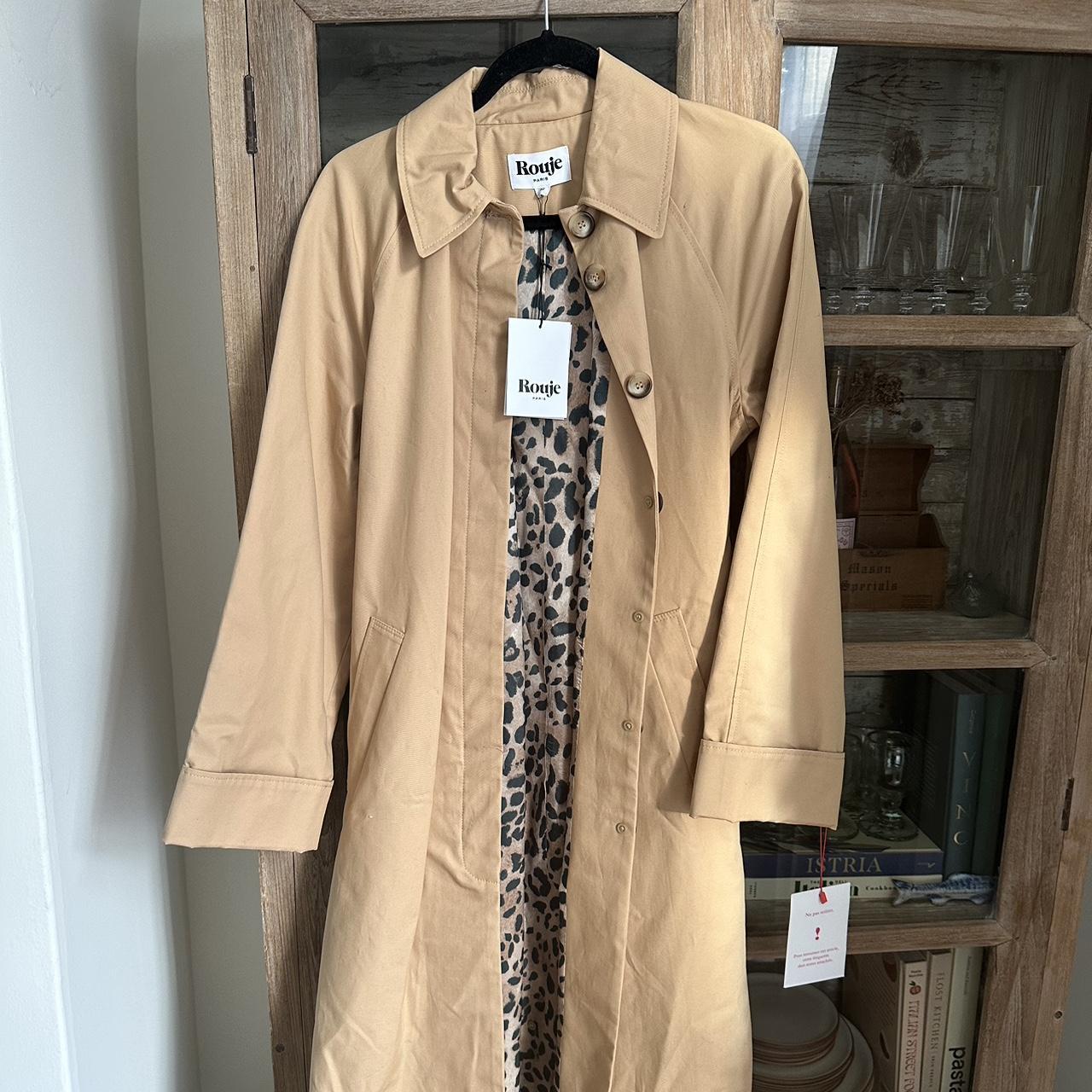 NWT rouje henry trench coat! size xs. timeless... - Depop
