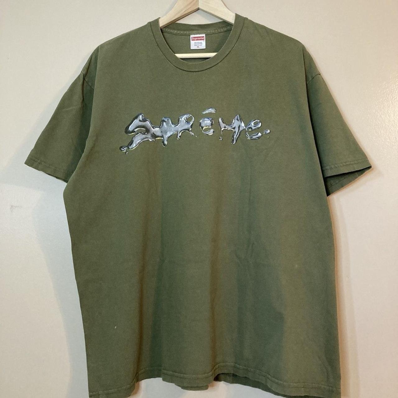 Supreme liquid logo tee FW18, size XL - Depop