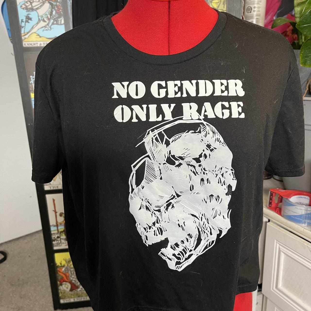 No gender only rage tee This is a handmade item!... - Depop