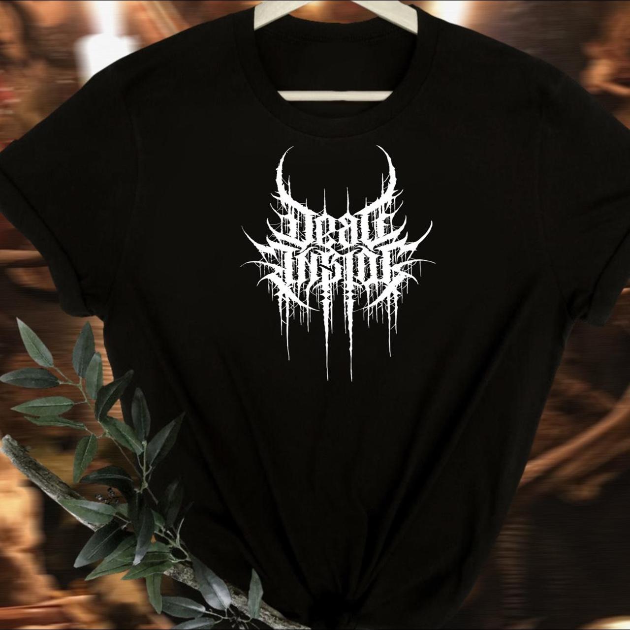 Dead inside death metal font tee This is a... - Depop