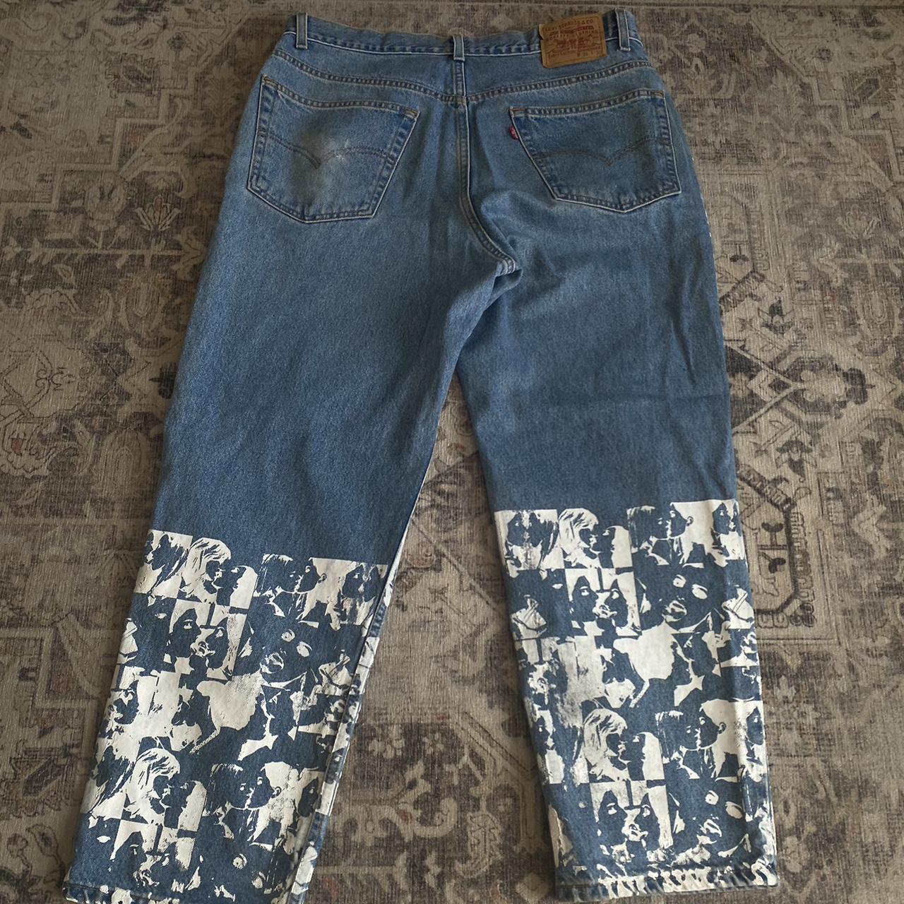 Levi’s Screen Printed Jeans. 38W/30L Beautiful... - Depop
