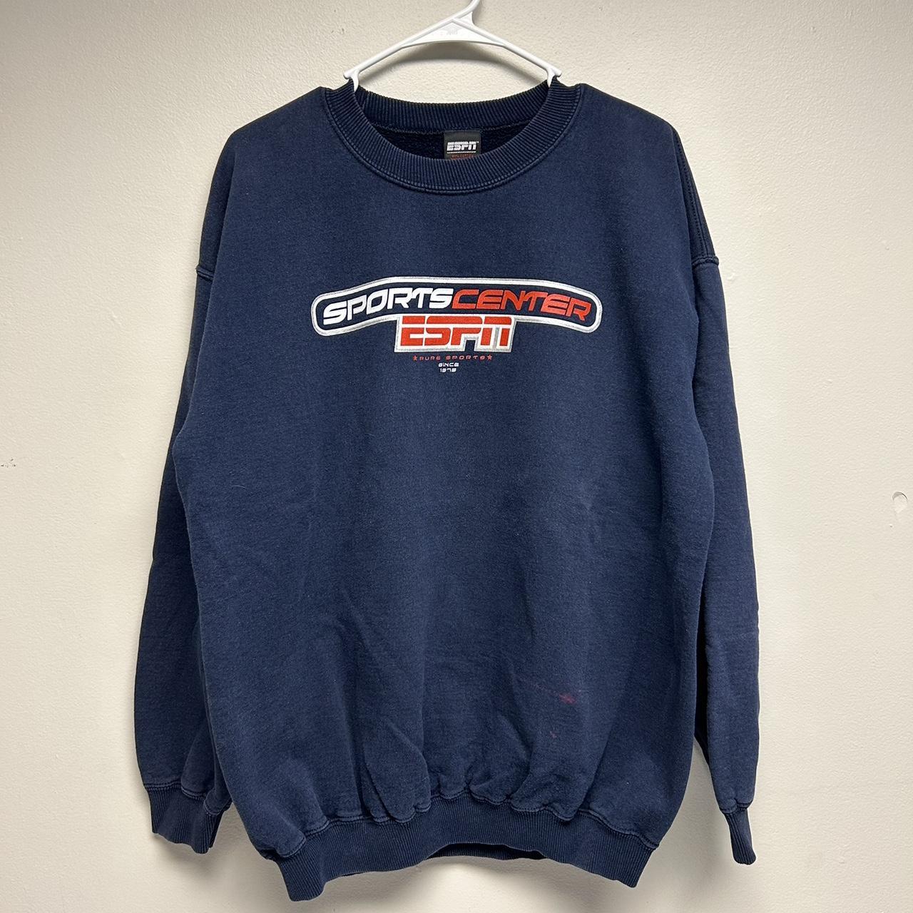 Vintage ESPN Sports center Crewneck sweatshirt size... - Depop