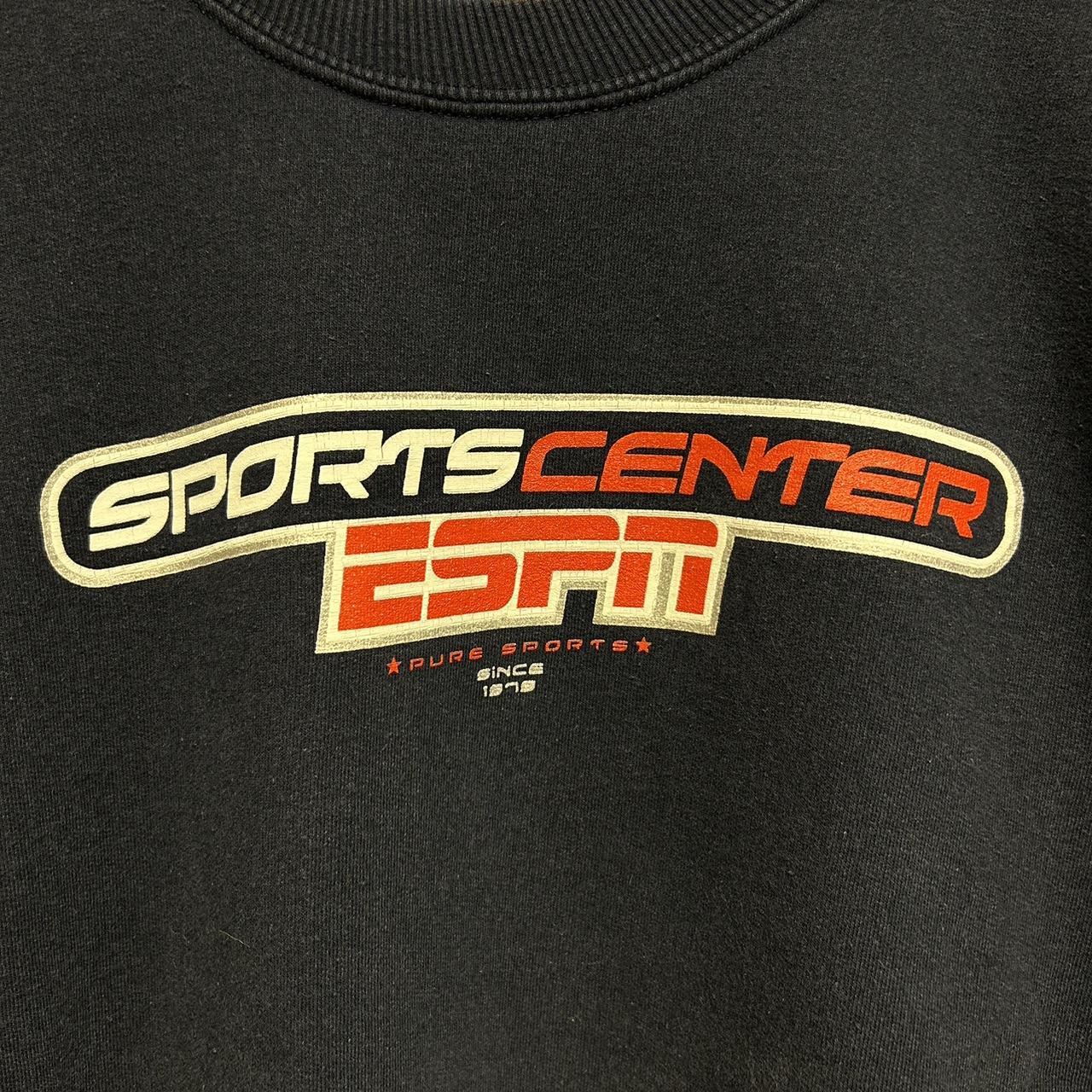 Vintage ESPN Sports center Crewneck sweatshirt size... - Depop