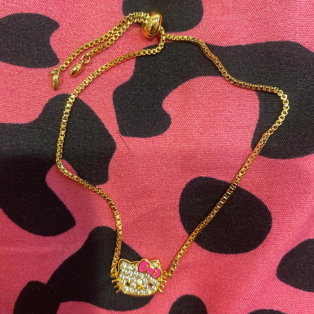 Hello kitty bracelet #y2k #mcbling #y2kjewelry... - Depop