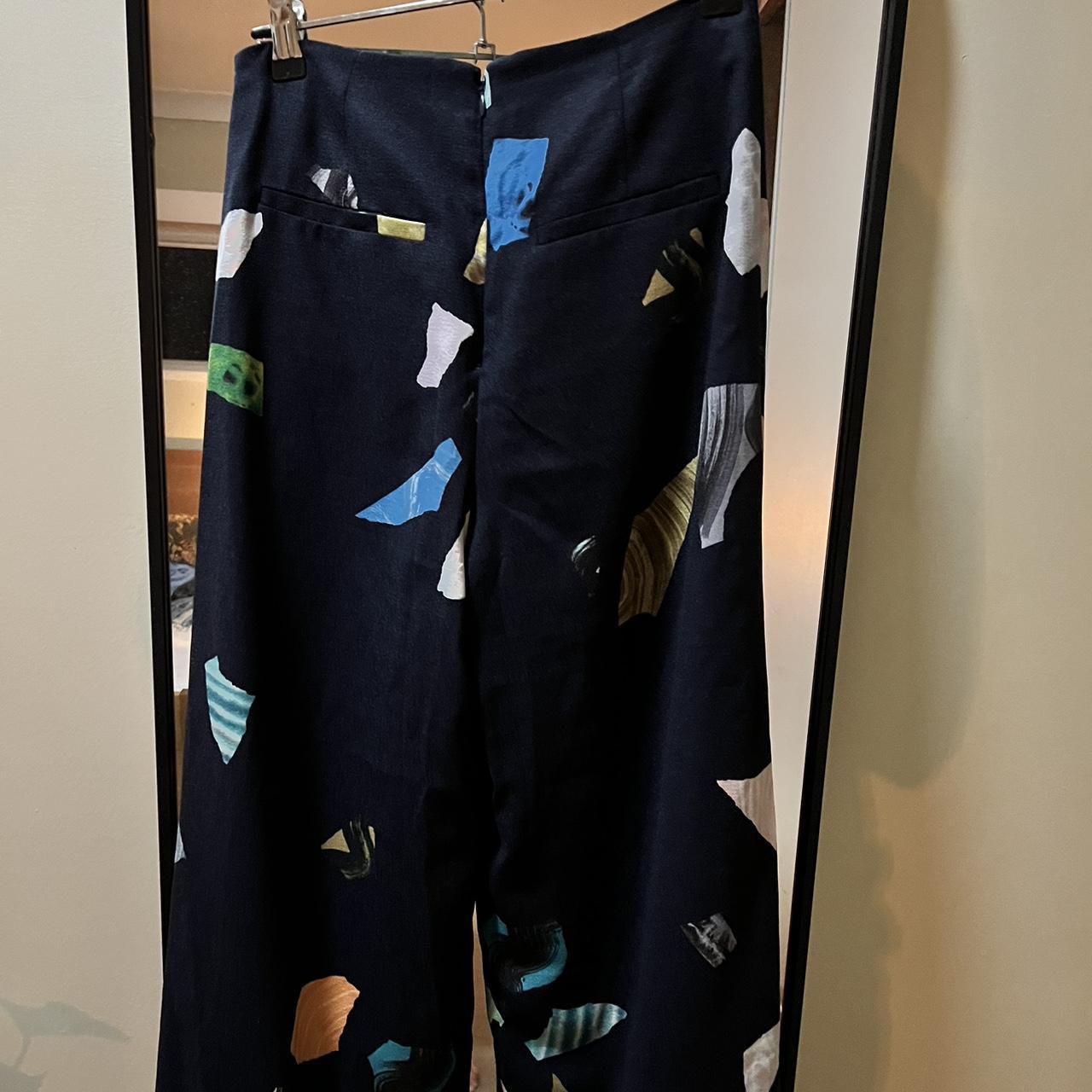 Gorman wide leg pants Size 8 Length 7/8th Zipper... - Depop