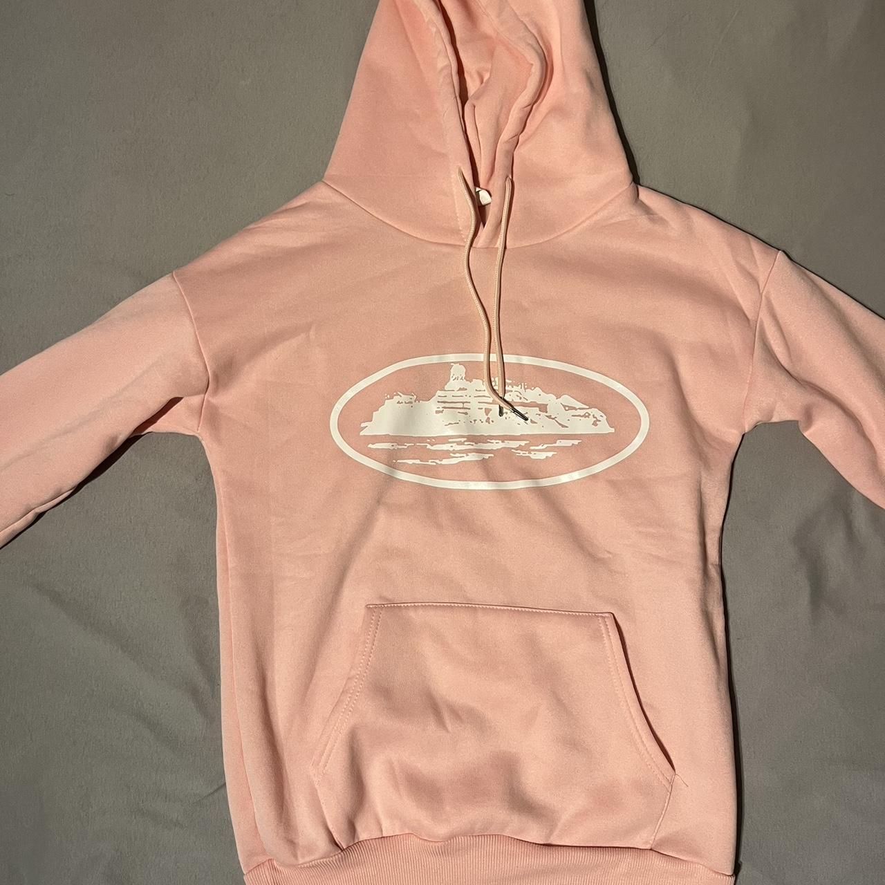 Corteiz Hoodie (Pink) Size: S - Depop