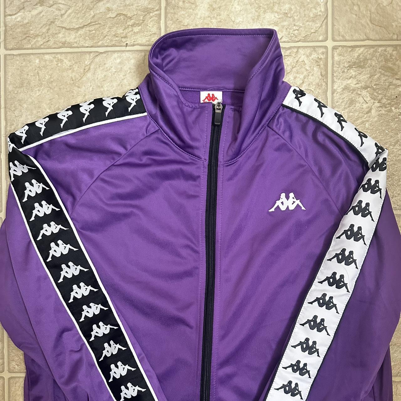 Great, purple Kappa Track Jacket Size XL (can feel... - Depop