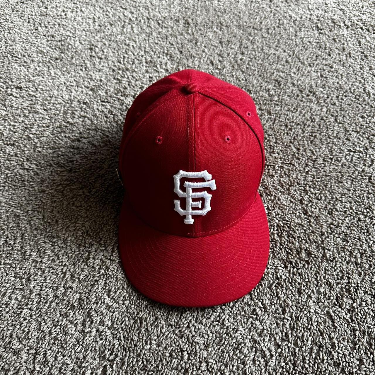 RED SF GIANTS HAT ️ ️ Size - 7 3/8 Used - Condition... - Depop