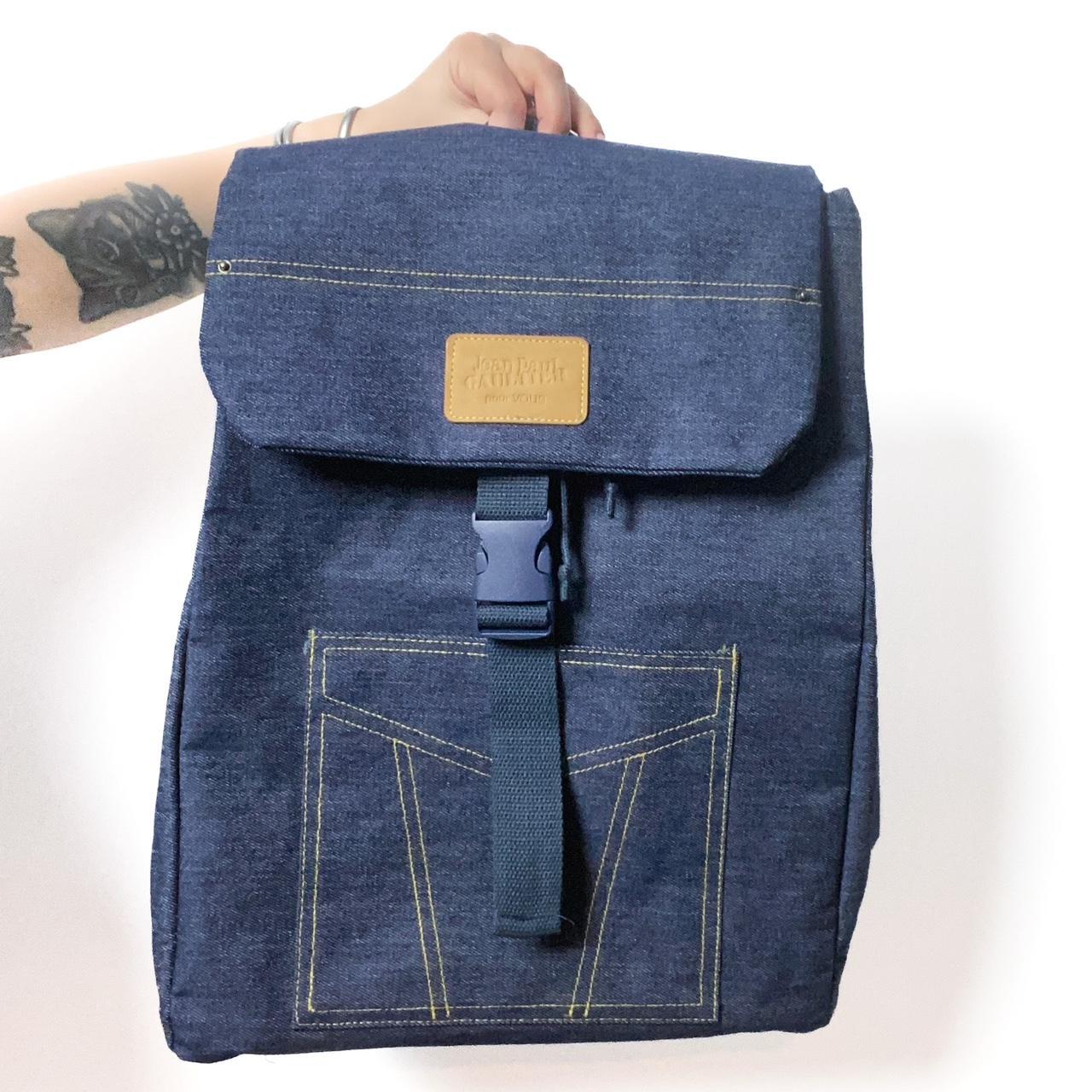 Jean Paul Gaultier backpack ★彡 Insane JPG blue... - Depop