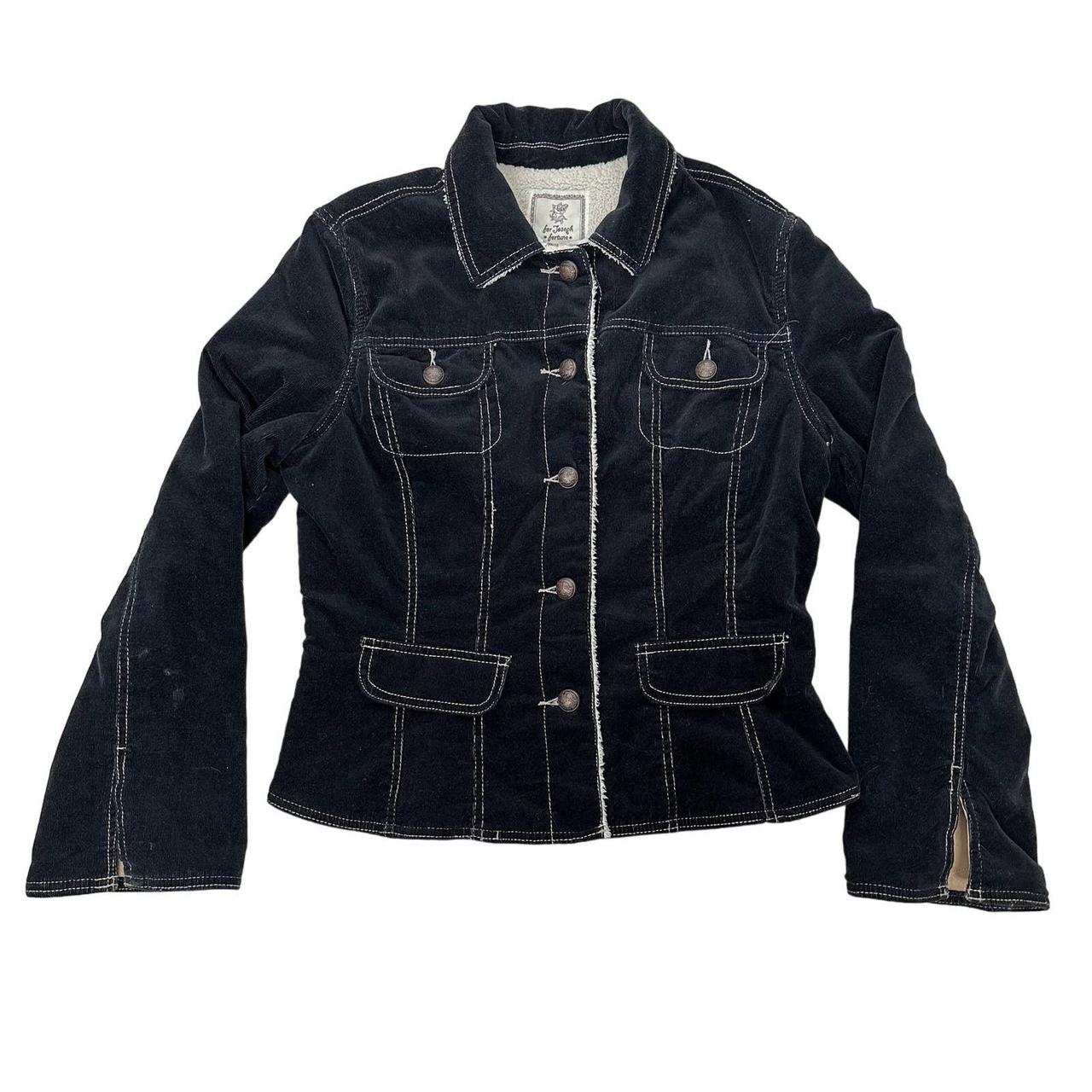 ★彡 For Joseph Fortune Women's L Sherpa Lined Black... - Depop