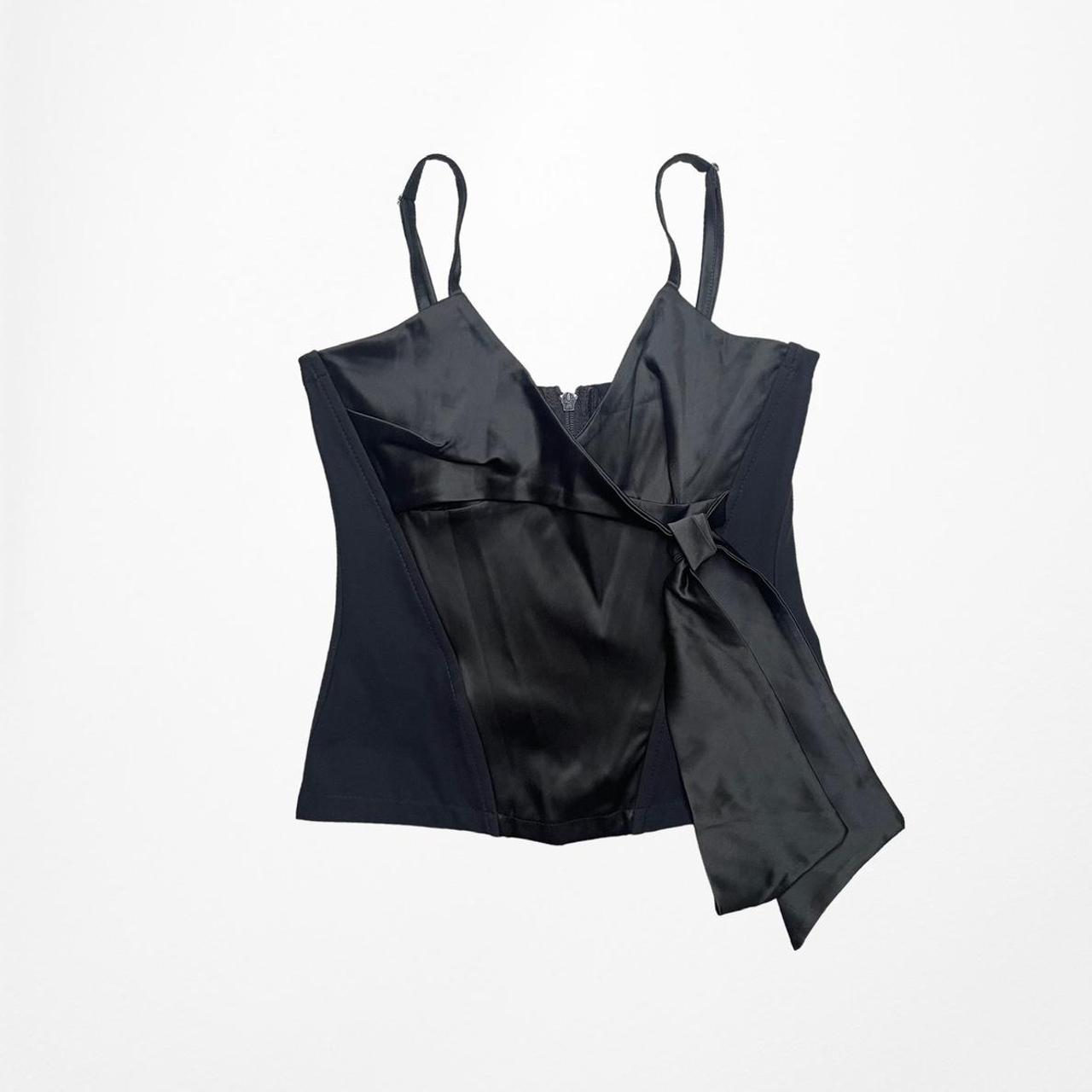 Womens Black Corset Depop