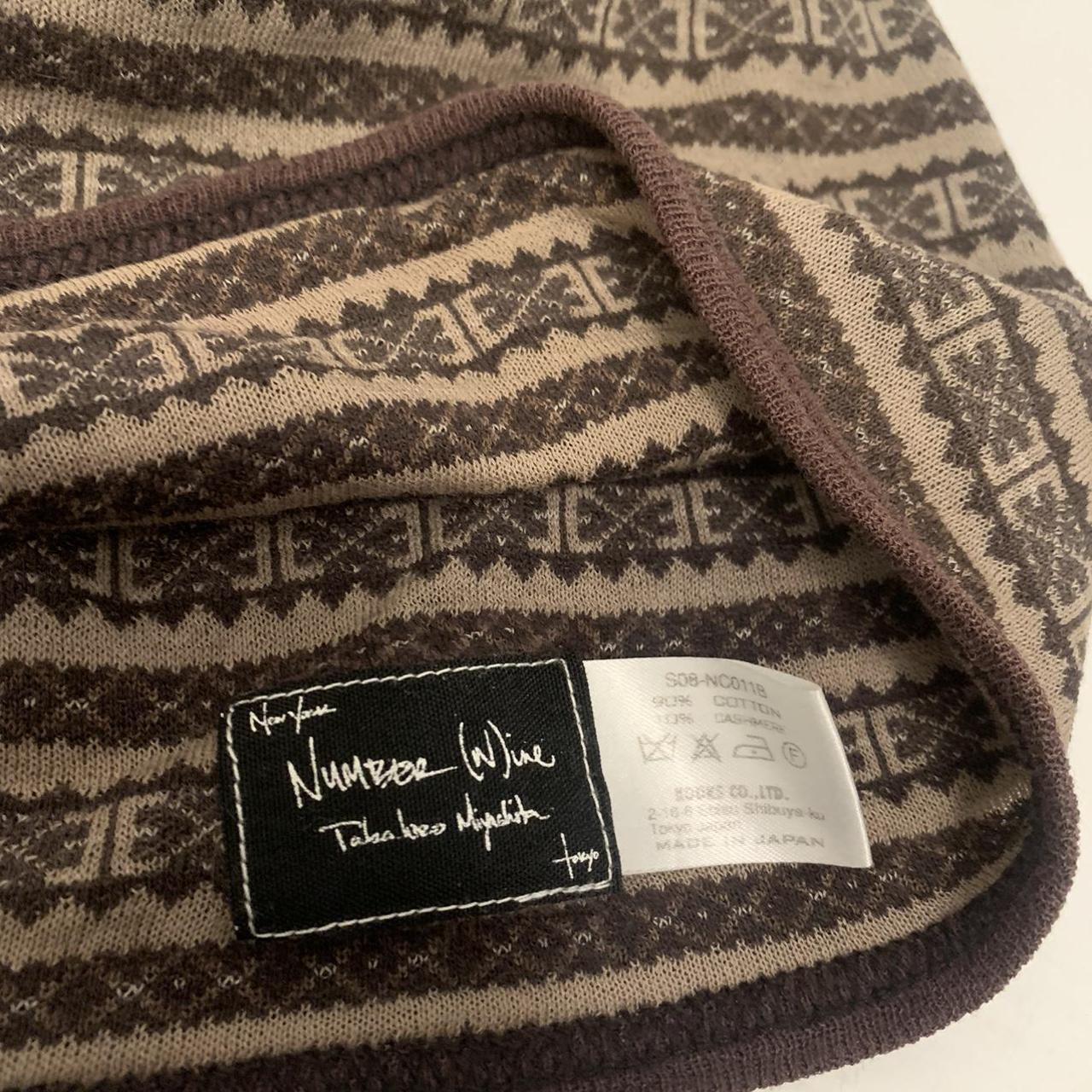 Number (n)ine ss06 birds cashmere brown beanie One... - Depop