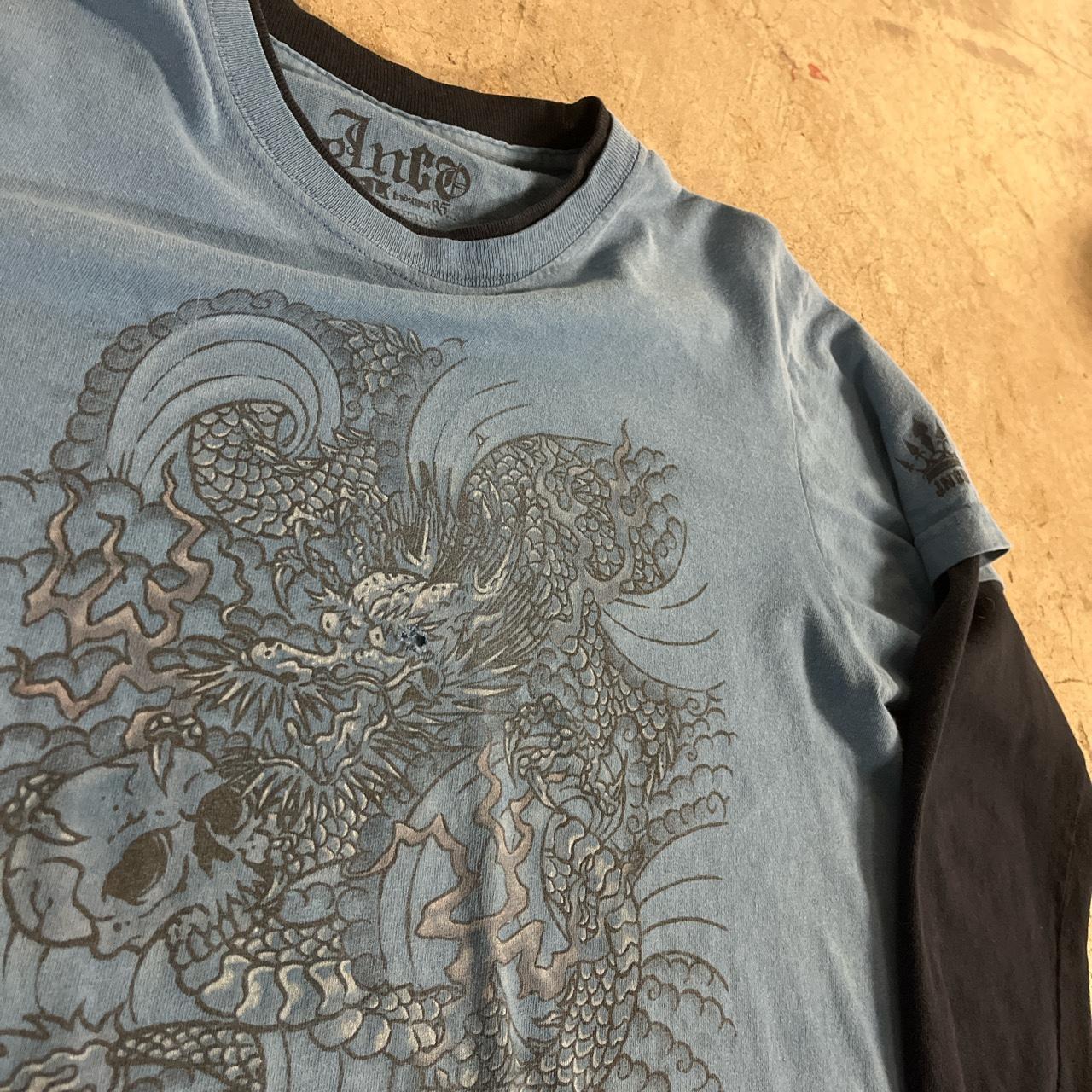 -JNCO built in long sleeve graphic shirt 👔 -insane... - Depop