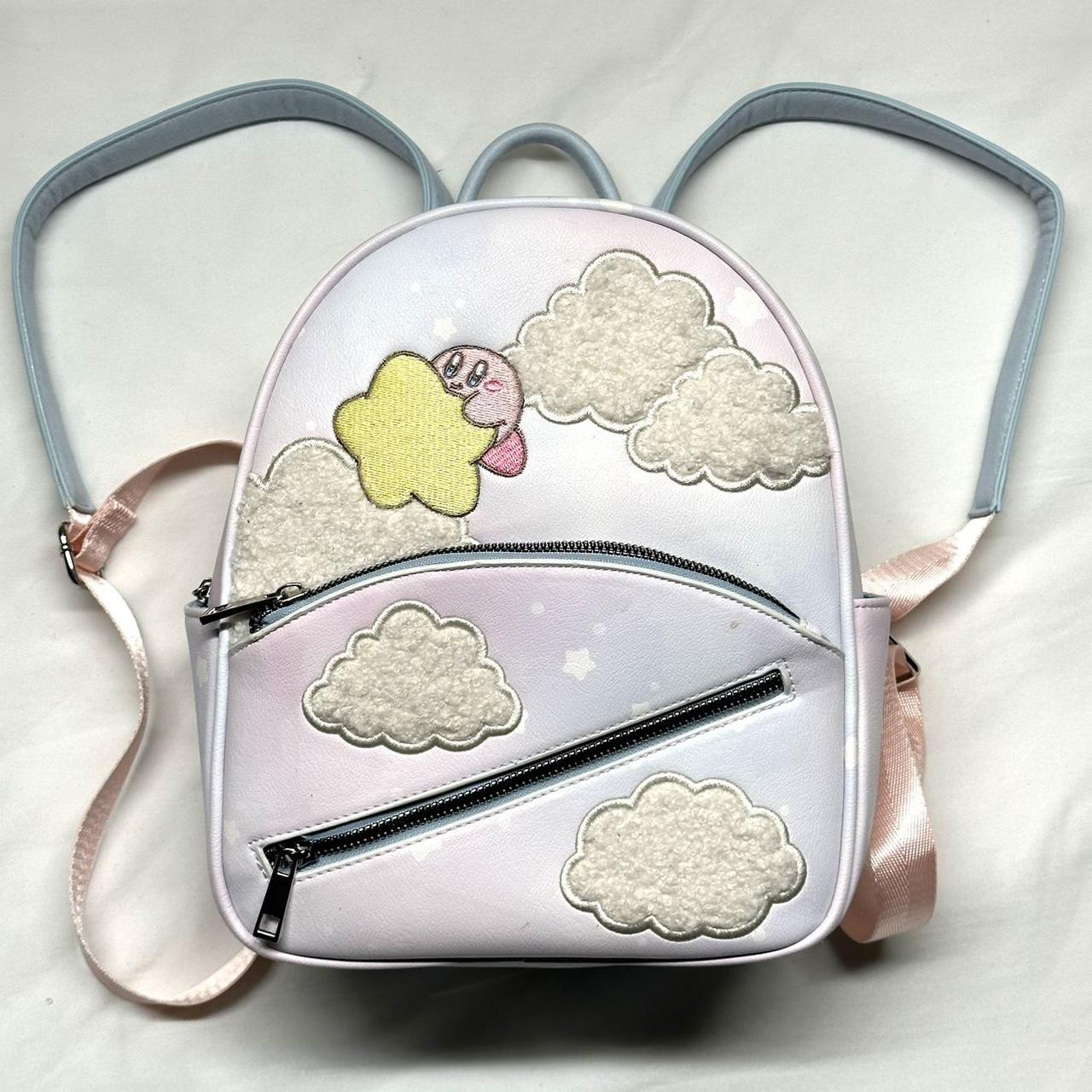 Kirby backpack - Super cute bag with embroidery and... - Depop