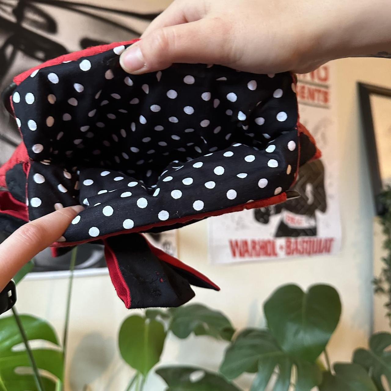 The sweetest black and red bow bag, so so cute and... - Depop