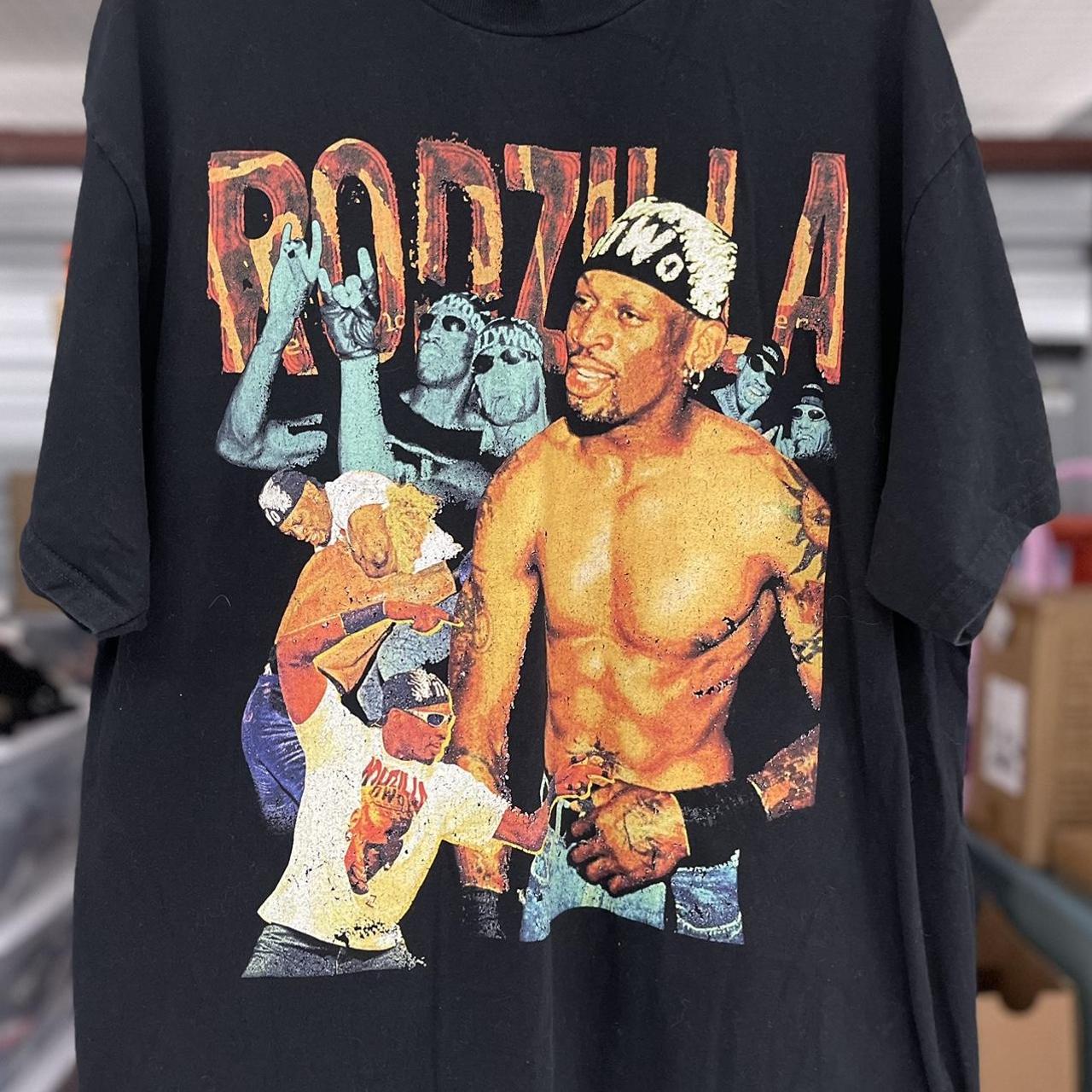 Dennis Rodman WWF wrestling rap tee. Modern design.... - Depop