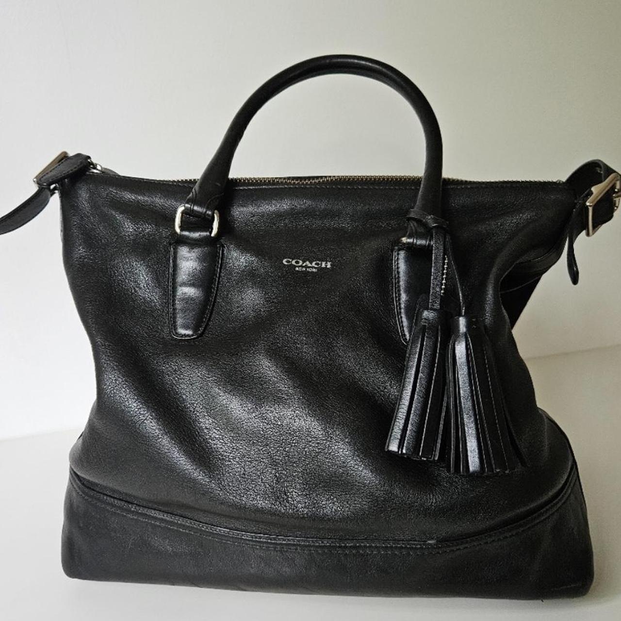 Coach Legacy Rory satchel with glovetanned black... | Depop