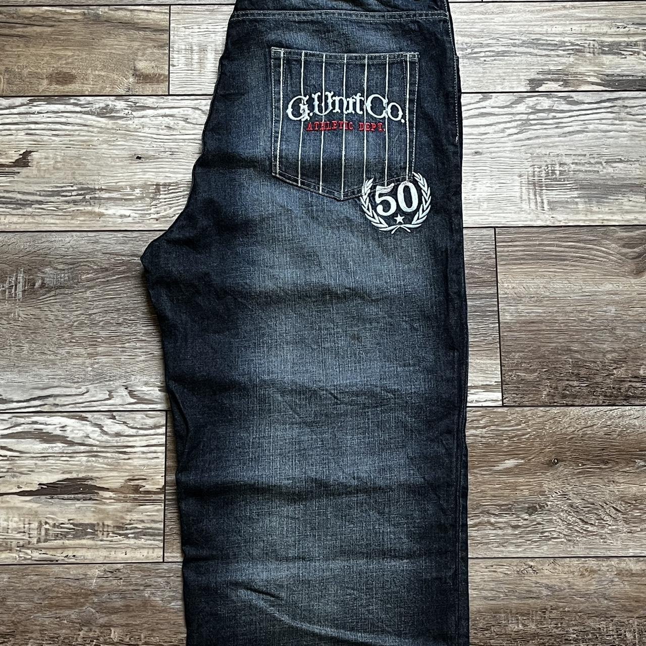 g-unit jeans 40x29 12 inch leg opening cool fade... - Depop