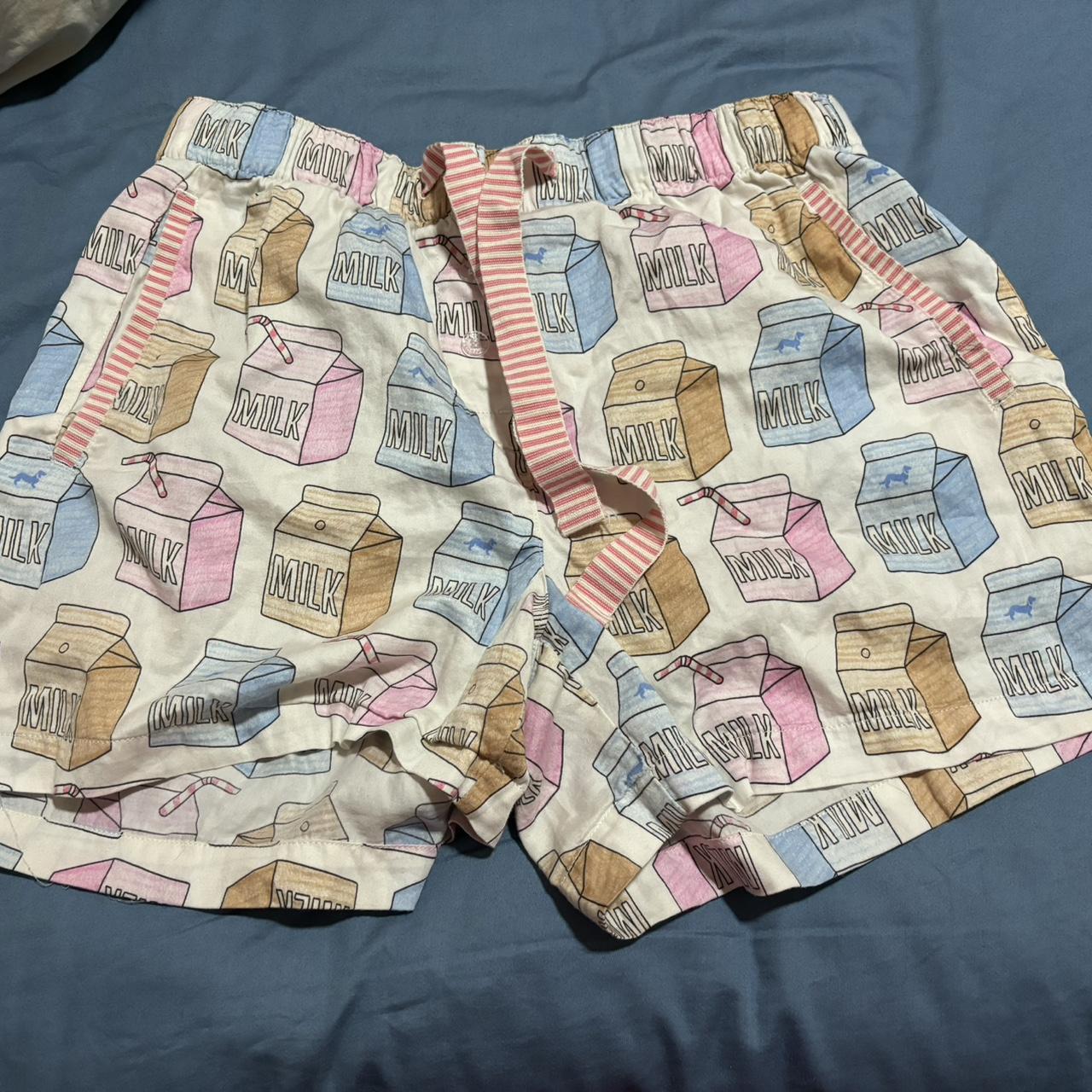 The cutest milk carton pyjama shorts from Peter... - Depop
