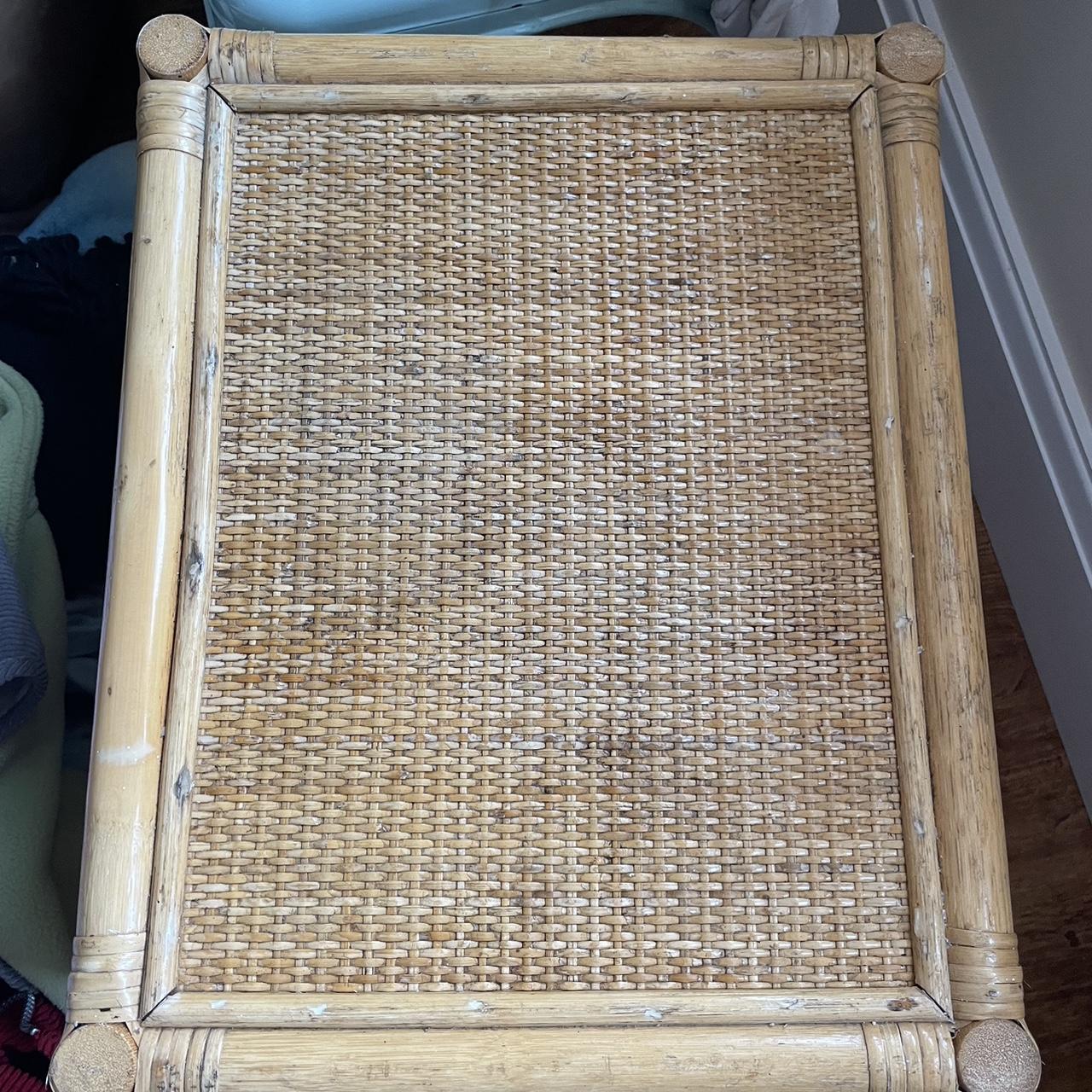 Really cute bamboo rattan table. Perfect to add to... - Depop