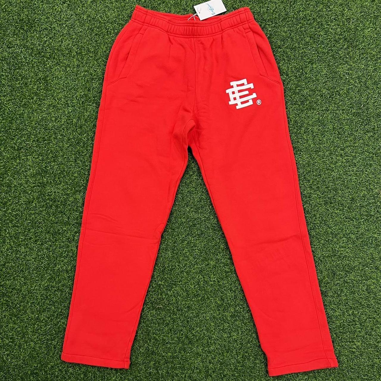 Eric Emanuel Red Sweatpants Size large Brand new... - Depop