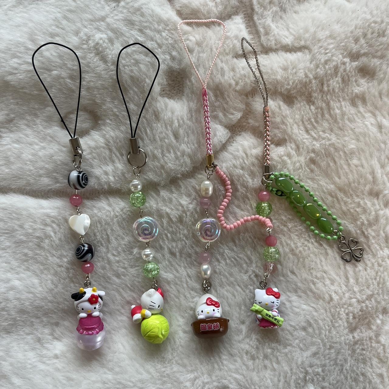 cute hello kitty phone charms dm me to tell me which... - Depop