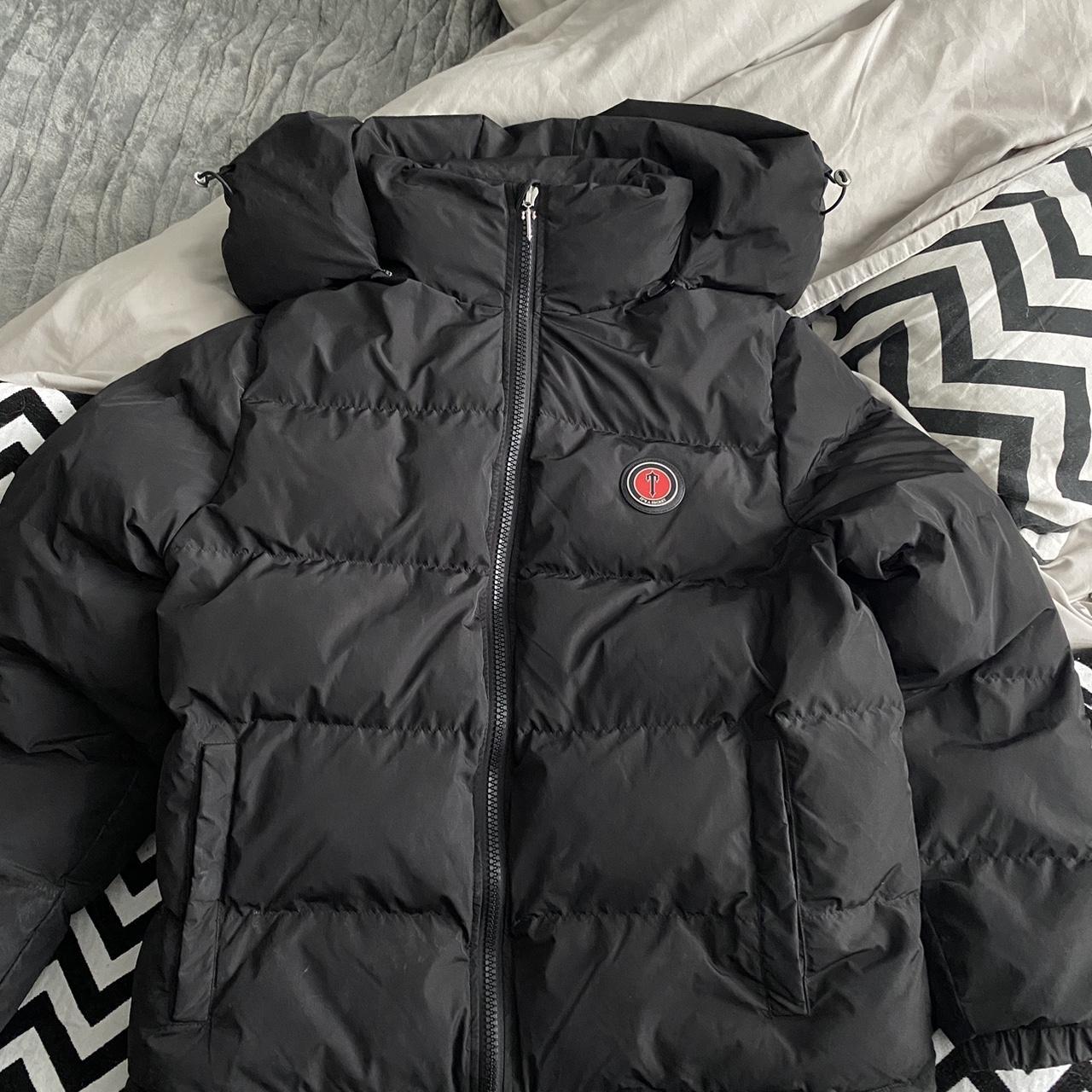 Black and red trapstar coat Size M good condition... - Depop