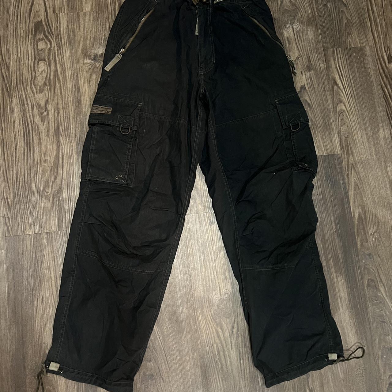 Men’s Vintage Y2K Abercrombie & Fitch Black Cargo... - Depop