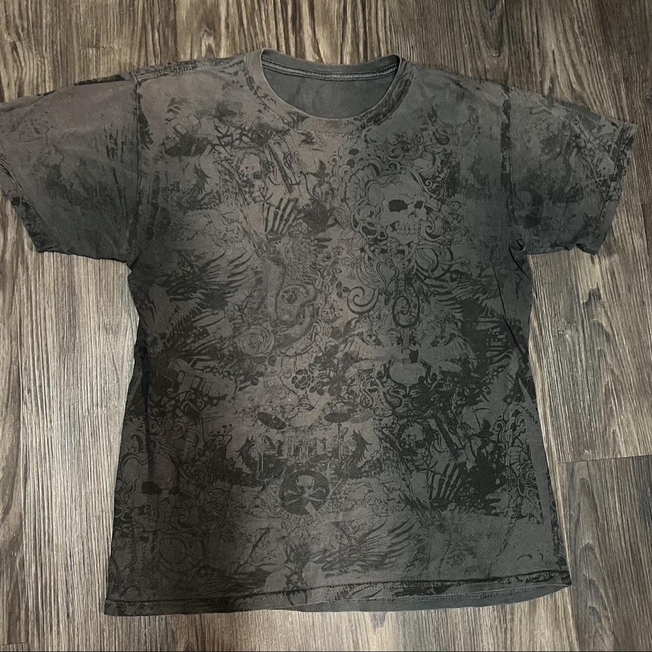 Y2k Skull gothic shirt size L #Explore #Hot #Y2k... - Depop