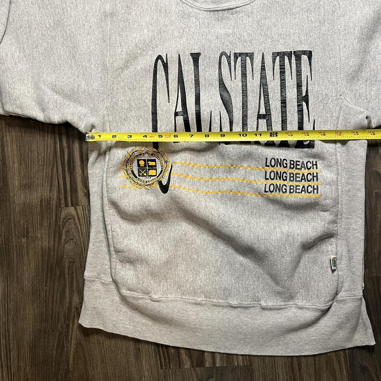 Cal State Long Beach Sweater Adults Gray Pullover... - Depop