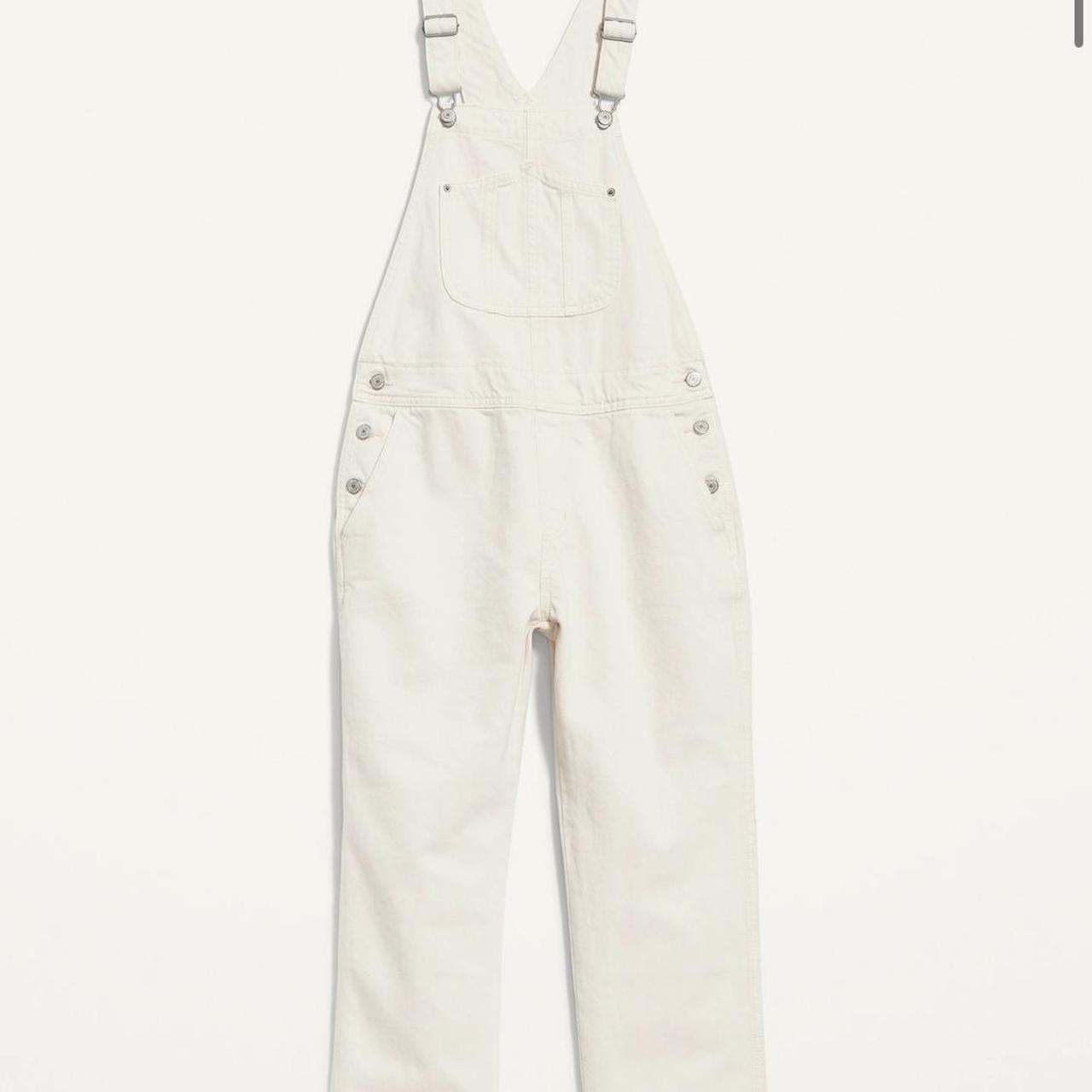 Old Navy Women's Cream Dungarees-overalls | Depop