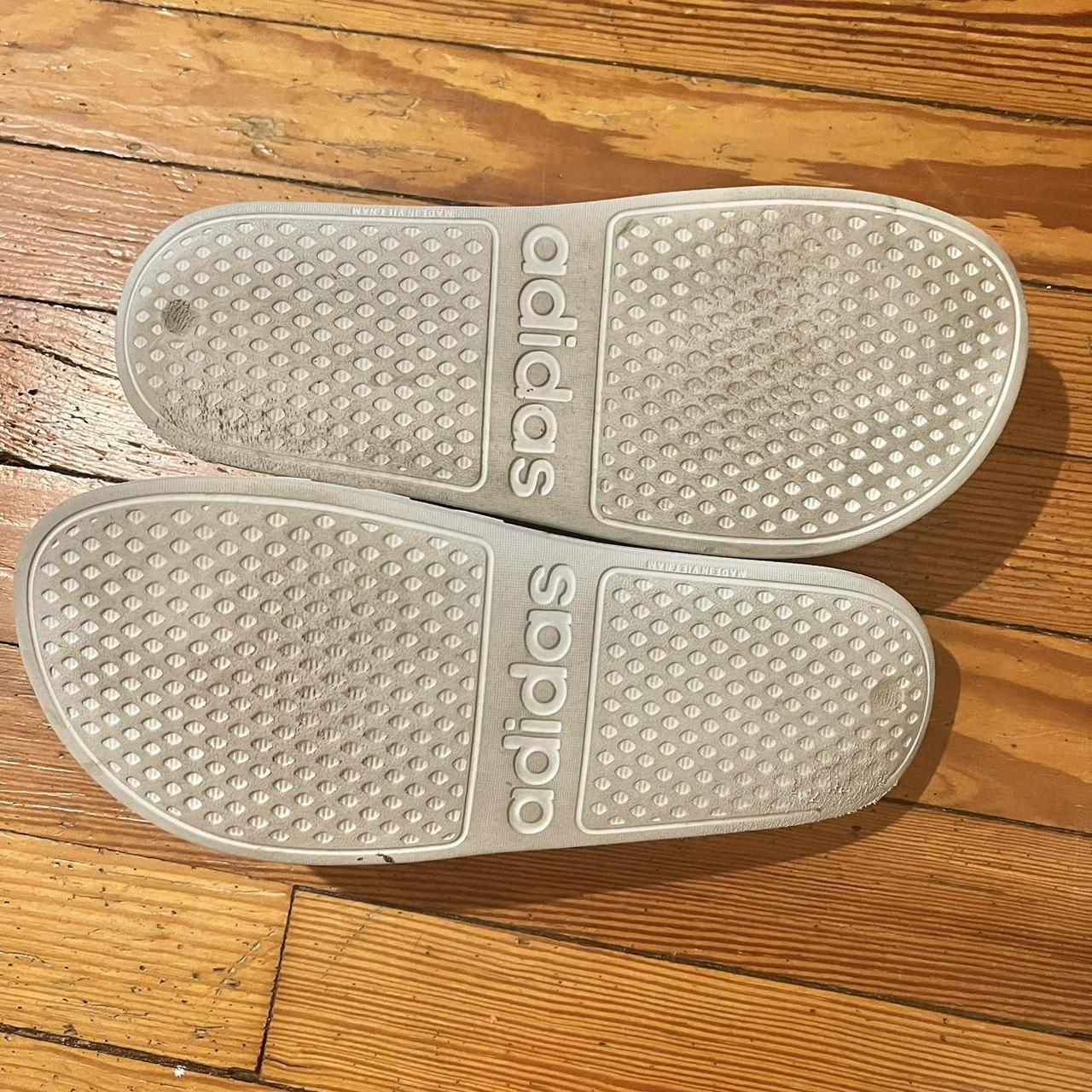 Light Blue Adidas Slides Size 9 They are used and... - Depop