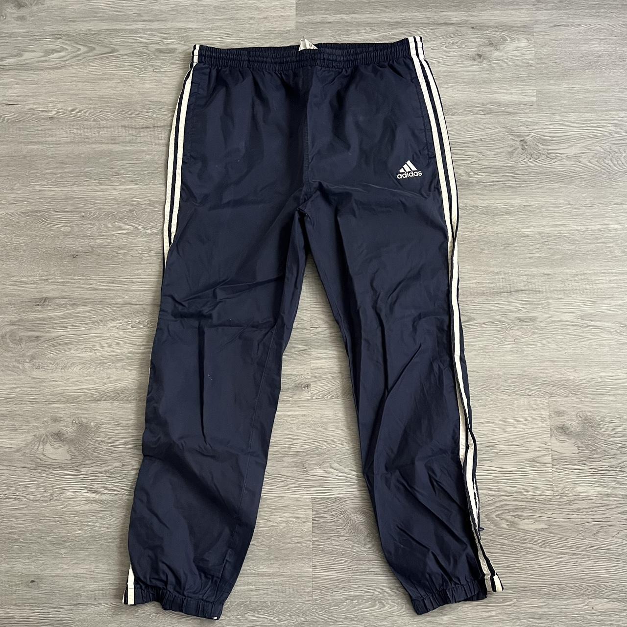 Adidas Navy Track Pants Size Medium #Adidas... - Depop