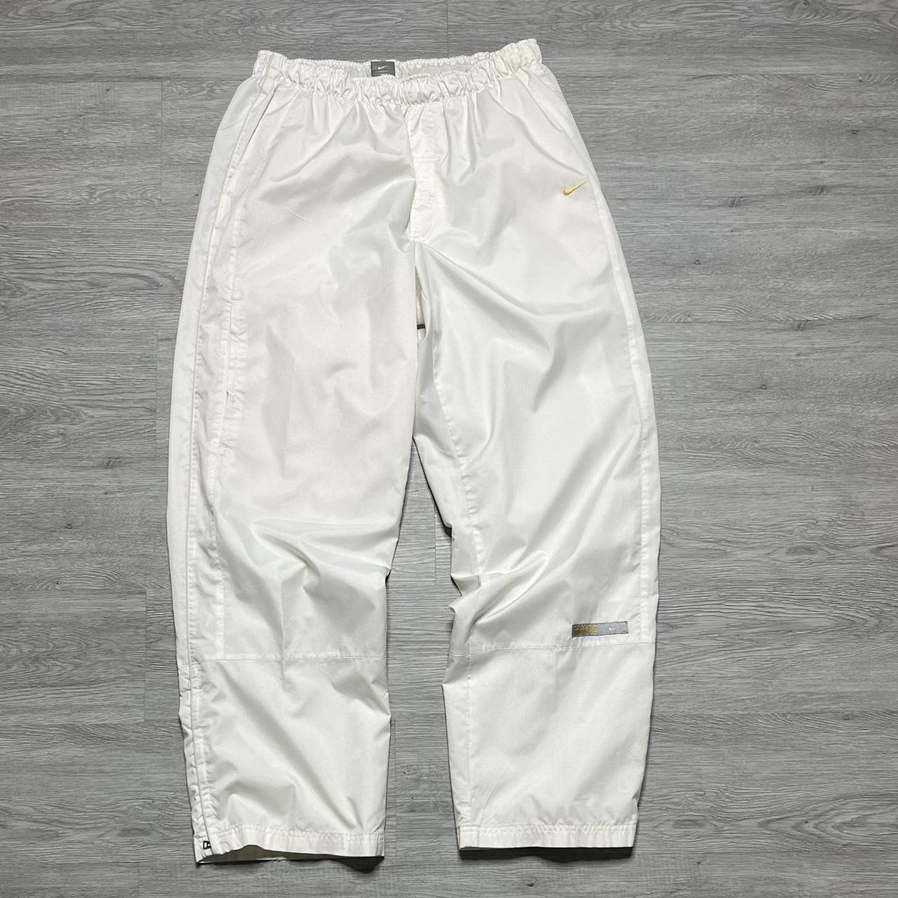 Nike White Retro Track Pants Size XL #nike #retro... - Depop