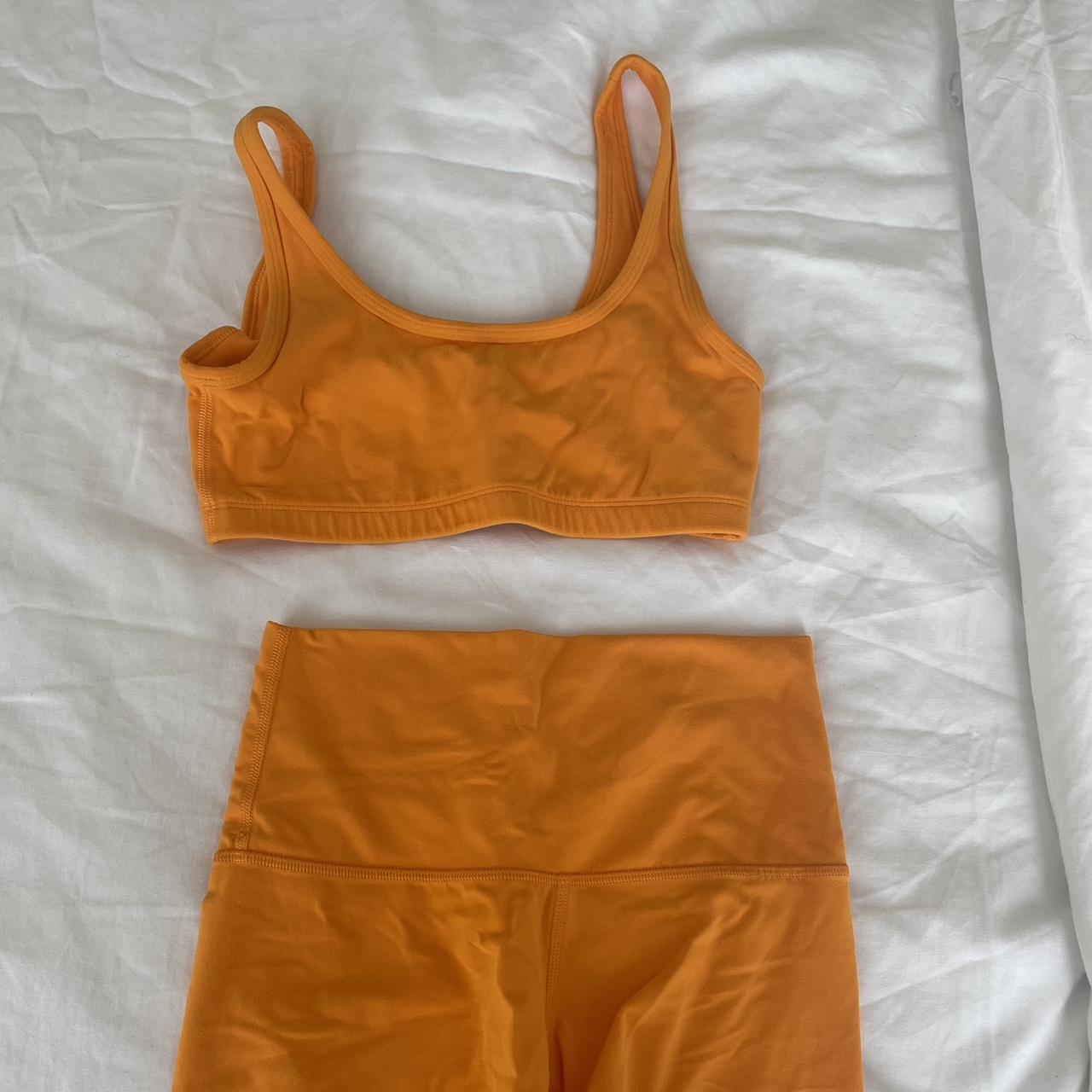 Aritzia Matching Set in Orange The shorts are... - Depop