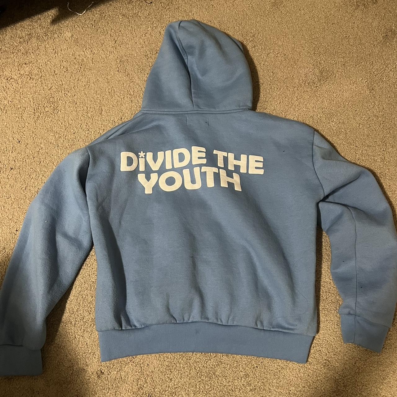 Blue Divide The Youth Zip Up - Depop