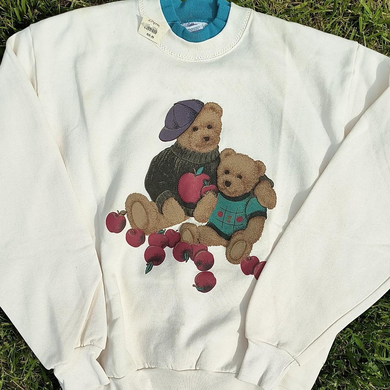 🧸🧸🧸 vintage deadstock 90s teddy bear apple... - Depop