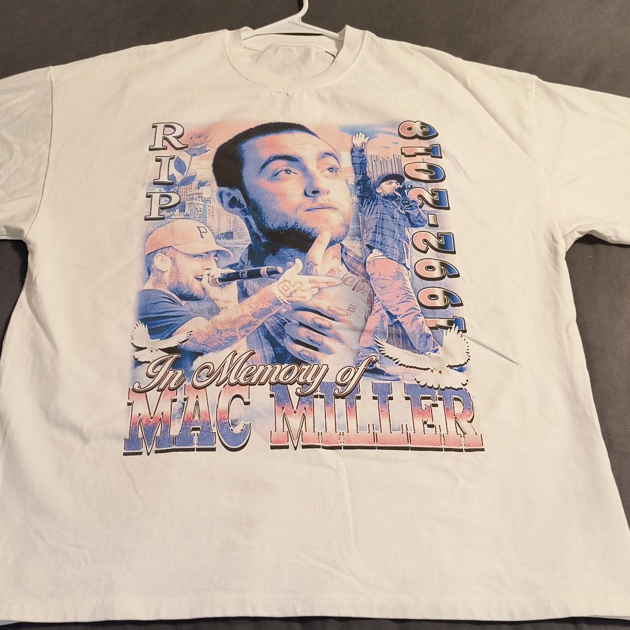 🎤🎤🎤 Mac Miller RIP tee 🎶 Never worn 🎤 size large 🎶... - Depop