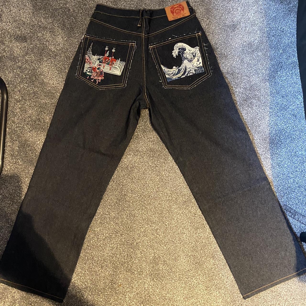 Graphic RMC Baggy Jeans Perfect Condition Brand New... - Depop