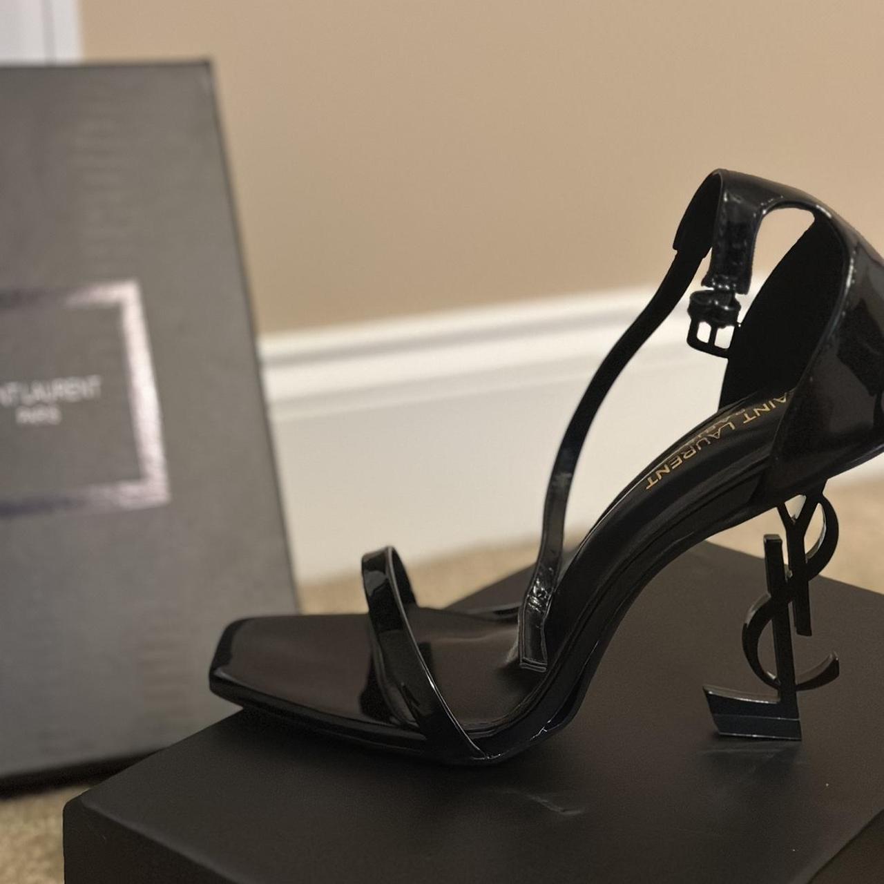 authentic YSL opyum all black heels size EU 38 ,... - Depop