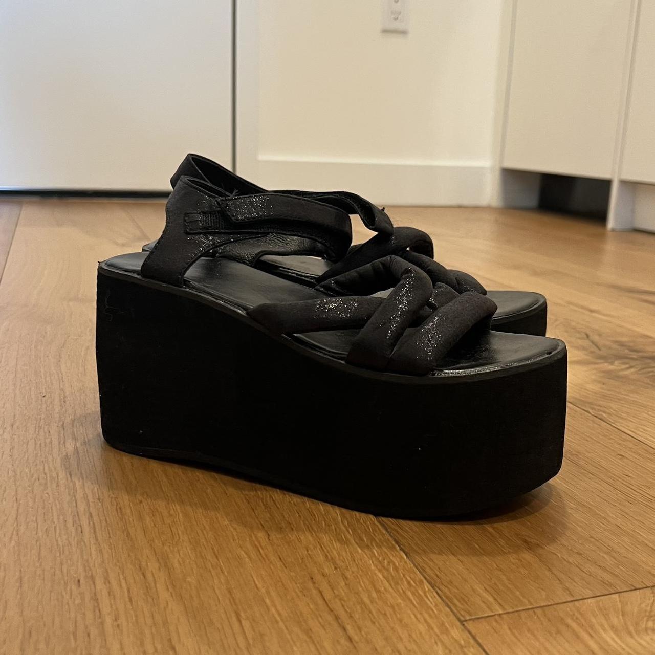 Vintage 90s platform sandals. Reminds me of the unif... - Depop