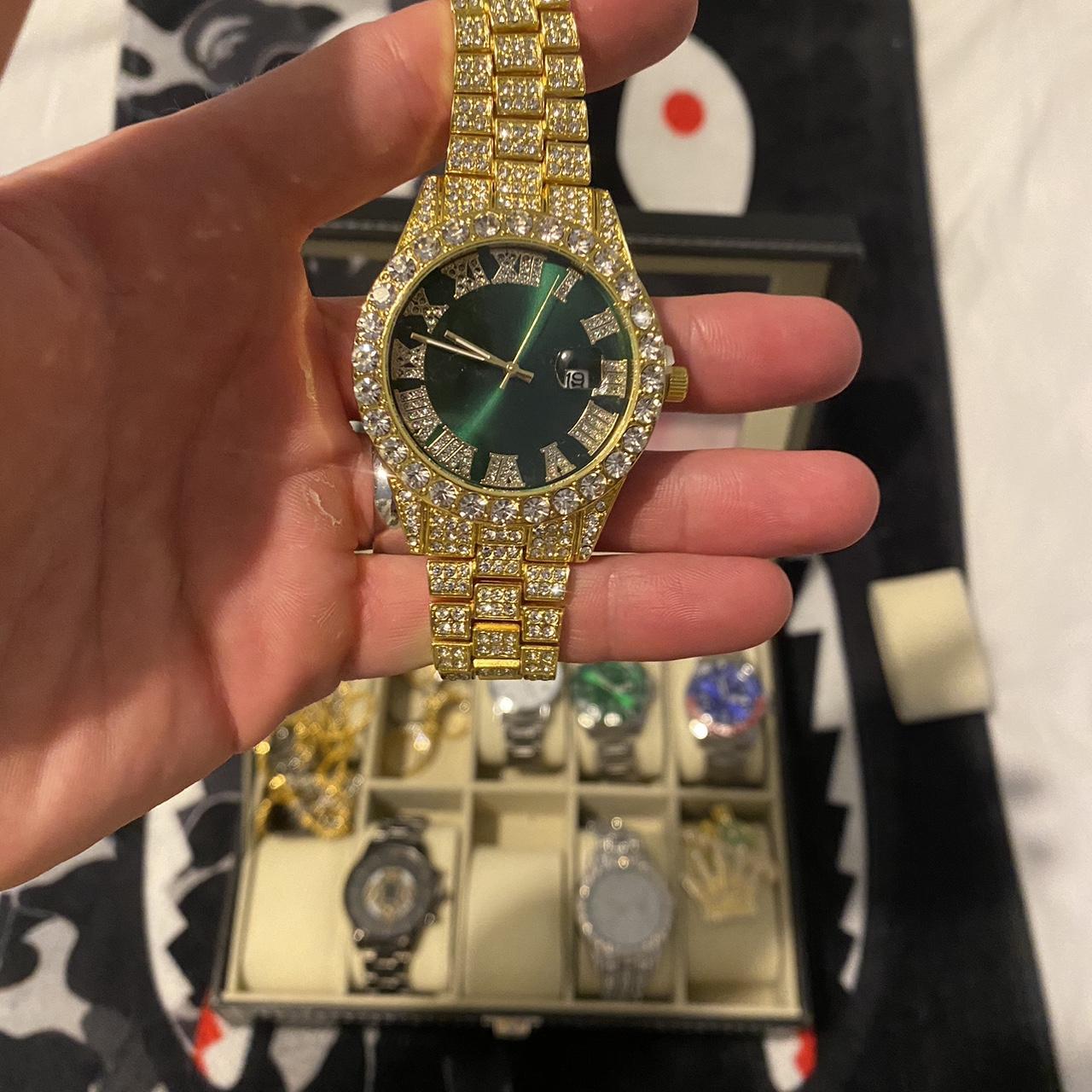 Gold Men’s Iced Watch Brand new Watch! Brand new... - Depop