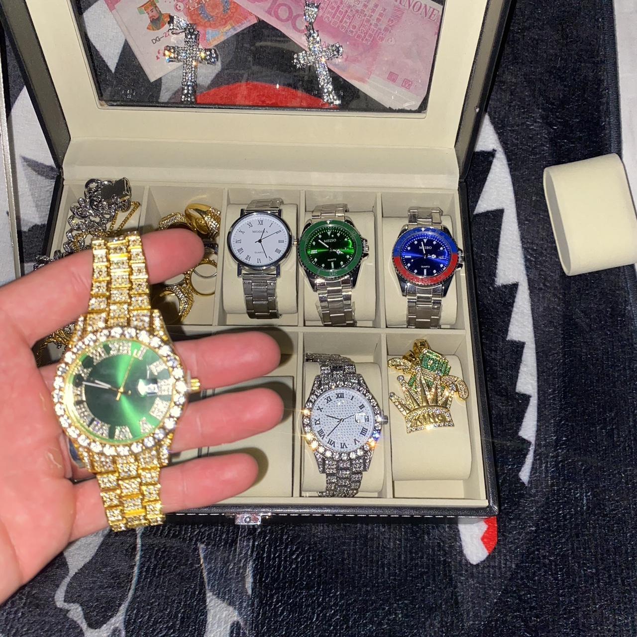 Gold Men’s Iced Watch Brand new Watch! Brand new... - Depop