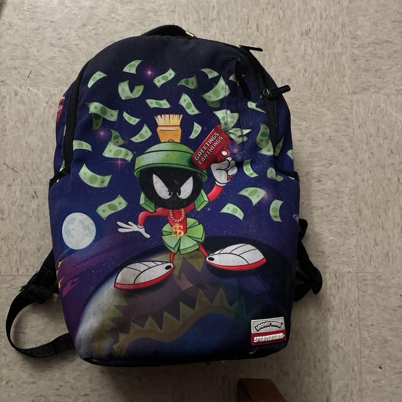 purple looney tunes sprayground backpack | Depop